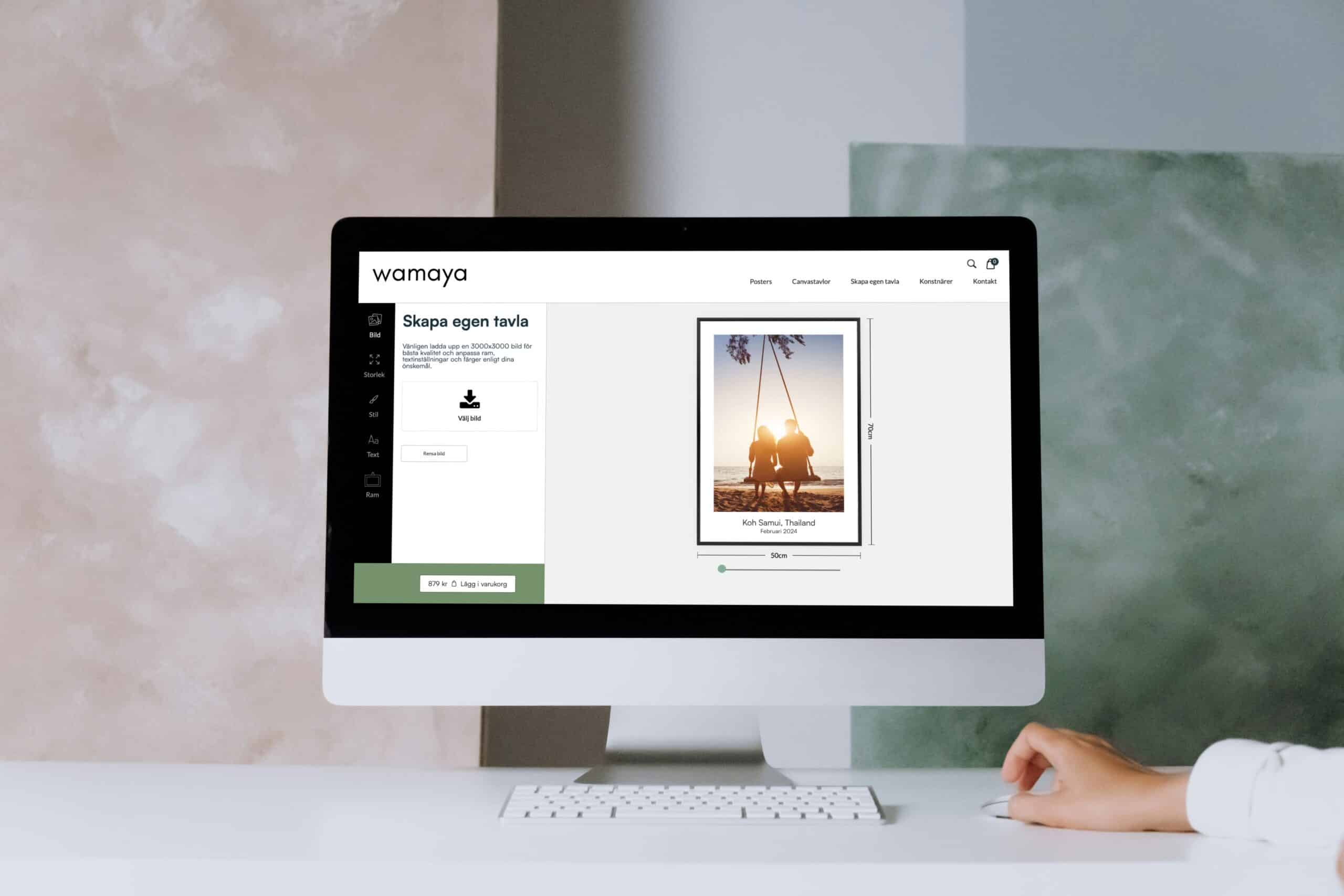 Designa Poster med egen bild och text - Wamaya